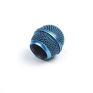 Replacement Mesh Microphone Grille For Shure SM58 565SD LC SV100,Blue