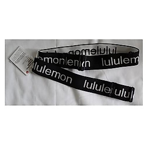 Lululemon Women's Hold Your Own Headband 2-Pack Headbands Athletica (White, Black Lululemon Branding)