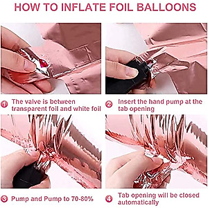 40" Bride Rose Gold Huge Balloons for Shower Bachelorette Party Decorations