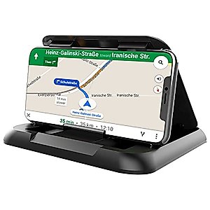 Showvigor Silicone Car Dashboard Phone Holder, Non Slip Phone Pad for Car for Various Dashboards,Slip Free Desk Phone Stand for Car, Compatible with iPhone14 Samsung Android Smartphones GPS Devices