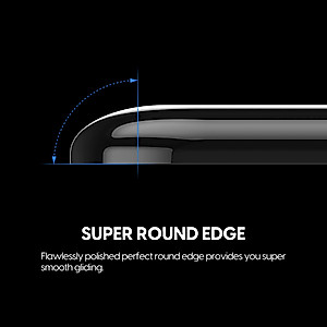 Superglide - Fastest and Smoothest Mouse Feet/Skates Made with Ultra Strong Flawless Glass Super Fast Smooth and Durable Sole for Roccat Kone Pro/Pro Air [Black]