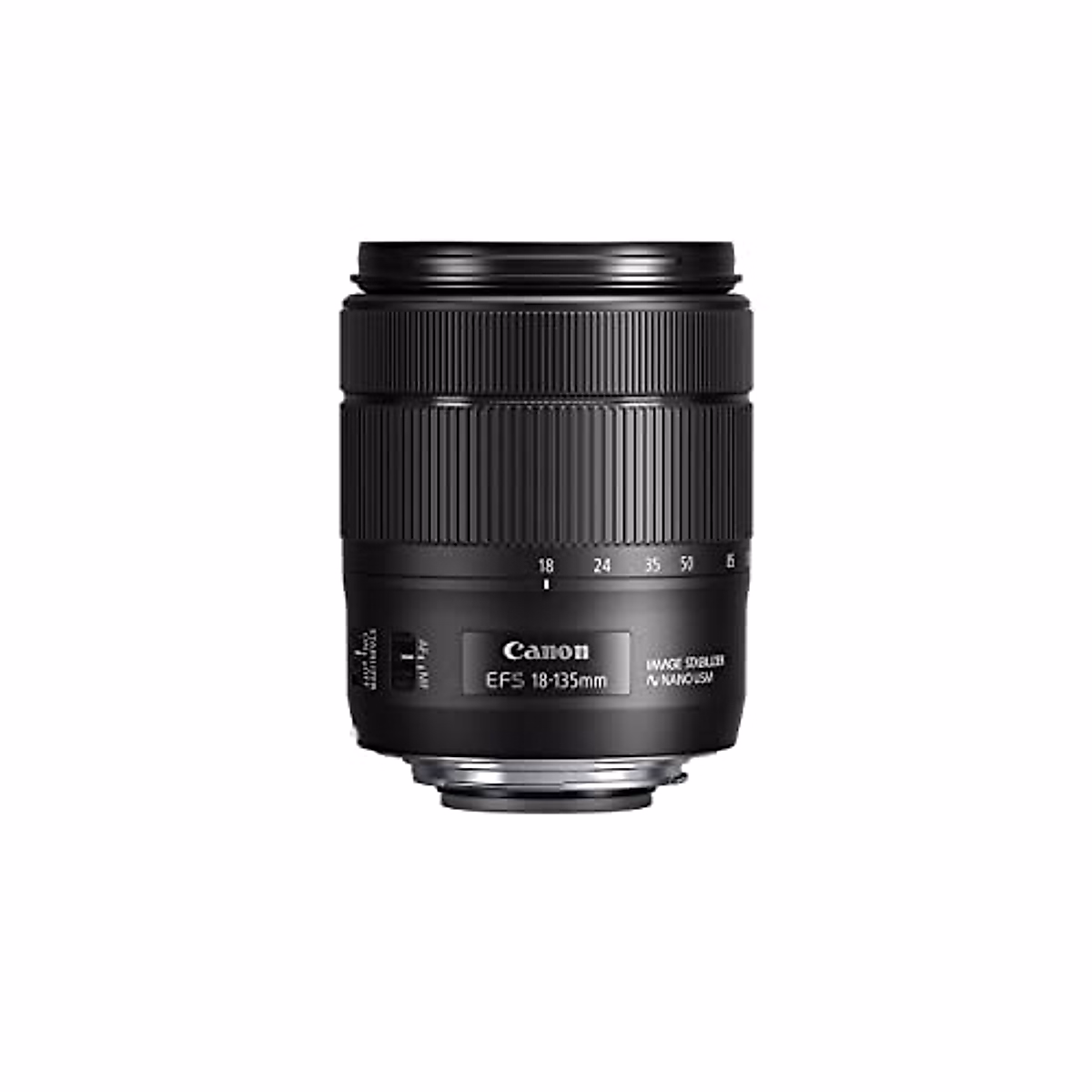 Canon EF-S 18-135mm f/3.5-5.6 Image Stabilization USM Lens (Black) (Renewed)