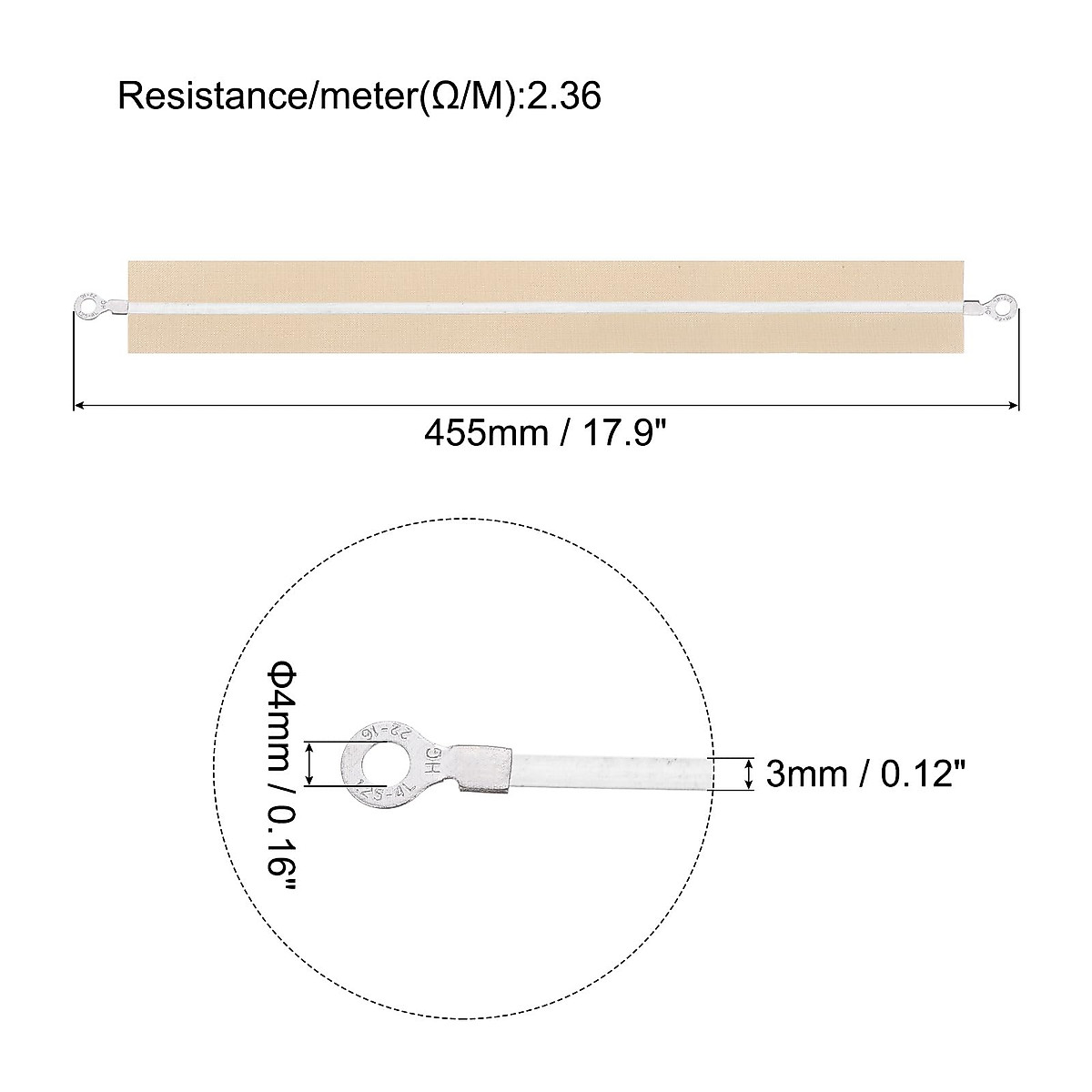 MECCANIXITY 10 Pack 0.12 X18Inch Sealer Repair Kits Heat Seal Strips Replacement Elements and PTFE Tapes for Hand Sealers
