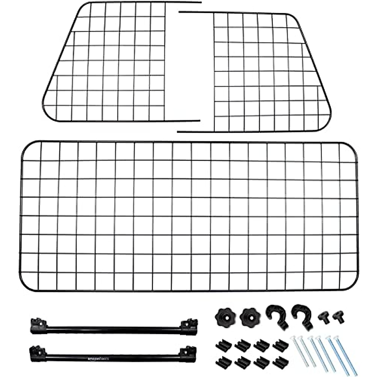 Amazon Basics Adjustable Dog Car Barrier - 16-Inch, Black