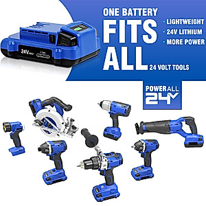 Jialitt 24V 3000mAh Replacement for Kobalt 24V Battery KB624-03 KB524-03 KB424-03 KB224-03 KB124-03 0673802 1051230 Li-ion Cordless Tools Battery NOT for Snow Joe