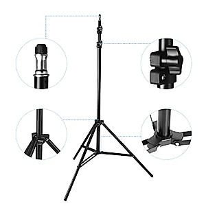 Backdrop Stand 6.5x10ft/2x3m, BDDFOTO Photo Video Heavy Duty Background Stand Support System for Parties with Carring Bag for Green Screen Muslin