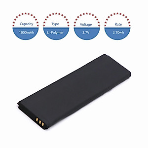 Youejoeq ATB-1800-SY5530, ATB-900-SY5531, 40-210742-20 Replacement Battery for RTI T2i T2X T3X T1 T2+ T2B T2C T2Cs T3 Remote Control Transmitter 1000mAh