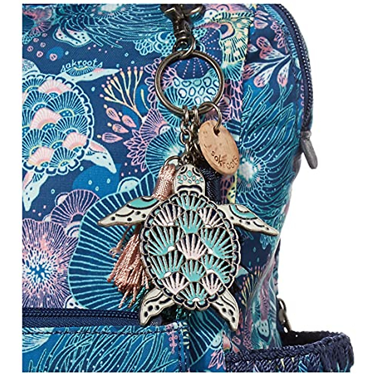 Sakroots womens Eco-twill Loyola Convertible Backpack, Royal Blue Seascape, One Size US