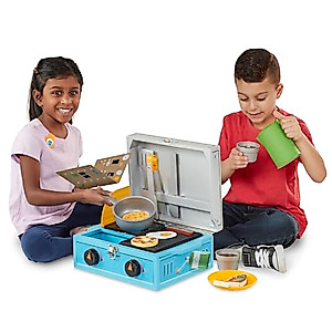 Melissa & Doug Let’s Explore Camp Stove Play Set – 24 Pieces - FSC Certified
