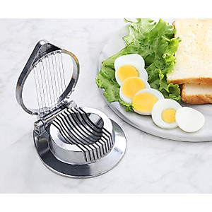 New Star Foodservice 36459 Commercial Grade Aluminum Egg Slicer, Mushroom Slicer with Stainless Steel Wire (Hand Wash Only)