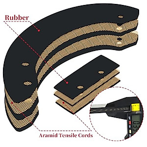 GELASKA HS520 Paddles with 76322-v10-020 Scraper Blade Replaces 06720-V10-030, 06720-V10-020 for Honda HS520 Paddles, HS520A HS520AA HS520AS HS520ASA HS520K1 HS720 HS720AA HS720AMA HS720ASA Snowblower