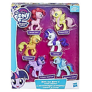 My Little Pony Toys Meet The Mane 6 Ponies Collection (Amazon Exclusive) Doll Playset