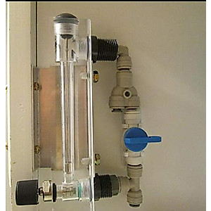 Xnrtop 0.05-0.5GPM 0.2-2LMP Tubig Liquid Daloy ng Metro Flowmeter 1/2 PT Thread