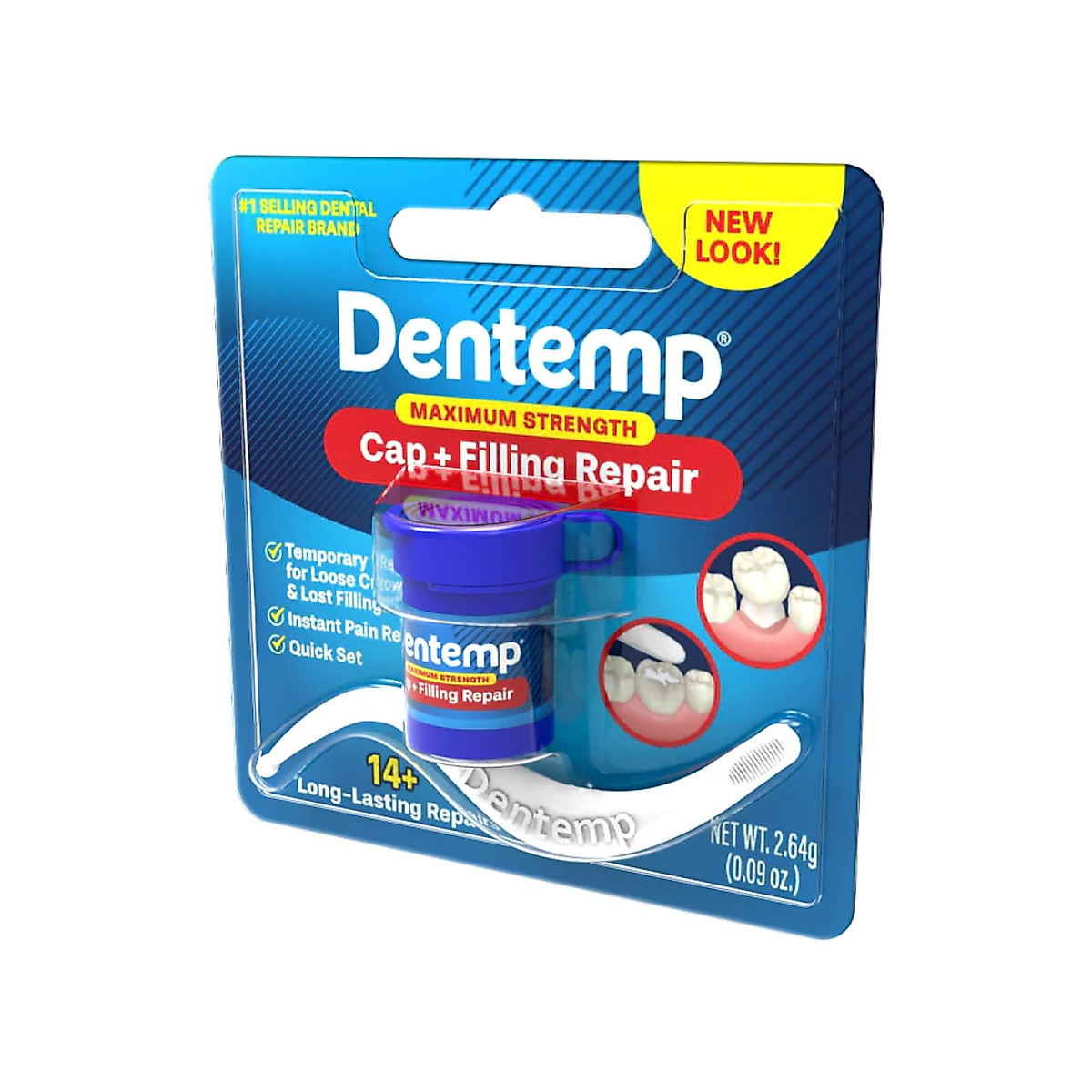 Dentemp Maximum Strength Lost Fillings and Loose Caps Repair, Pack of 6
