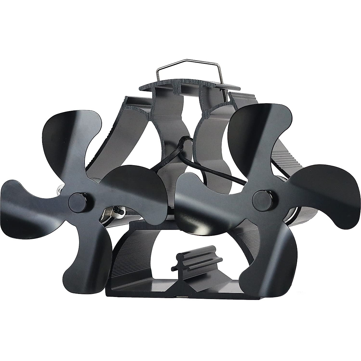 VODA Wood Stove Fan Fireplace Fan 8 Blades Heat Powered Fan, Stove Top Fan for Wood Burning/Log Burner/Fireplace