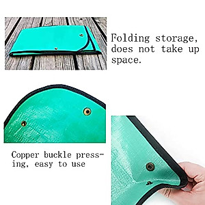 2PCS(39.3'',26.8'') Plant Waterproof Repotting Square Mats,Foldable Garden Transplanting Work Cloth Mat,Portable Gardening Mat,Indoor Succulent Potting Mat(39.3"x39.3",26.8"x26.8")