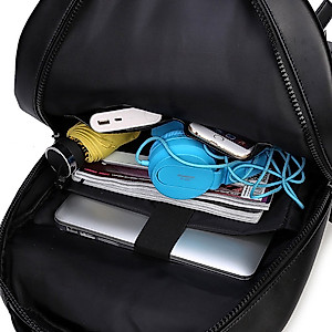 3D Animal Head Backpack, Studded PU Leather Cool Laptop Backpack College Bookbag (Lion-Black) One Size