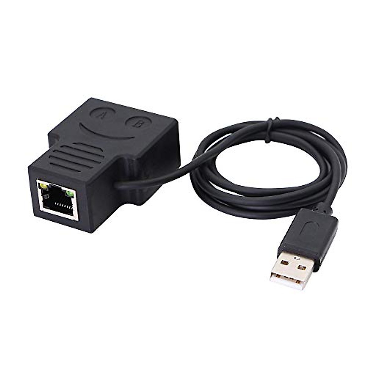 SinLoon RJ45 Splitter Adapter Ethernet Cable Splitter, RJ45 Network Extension Connector,Two Devices Share The Internet at The Same Time,for Router TV Box Camera PC Lapop(1PCS)