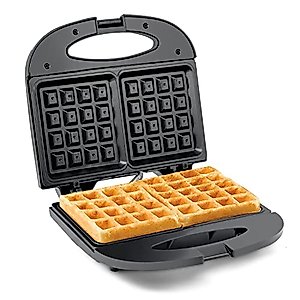 Elite Gourmet EWM-2207# Electric Non-Stick Belgian Waffle Maker Iron, Breakfast, Sandwiches, Snacks, Burgers and more, 2-Slice, Black