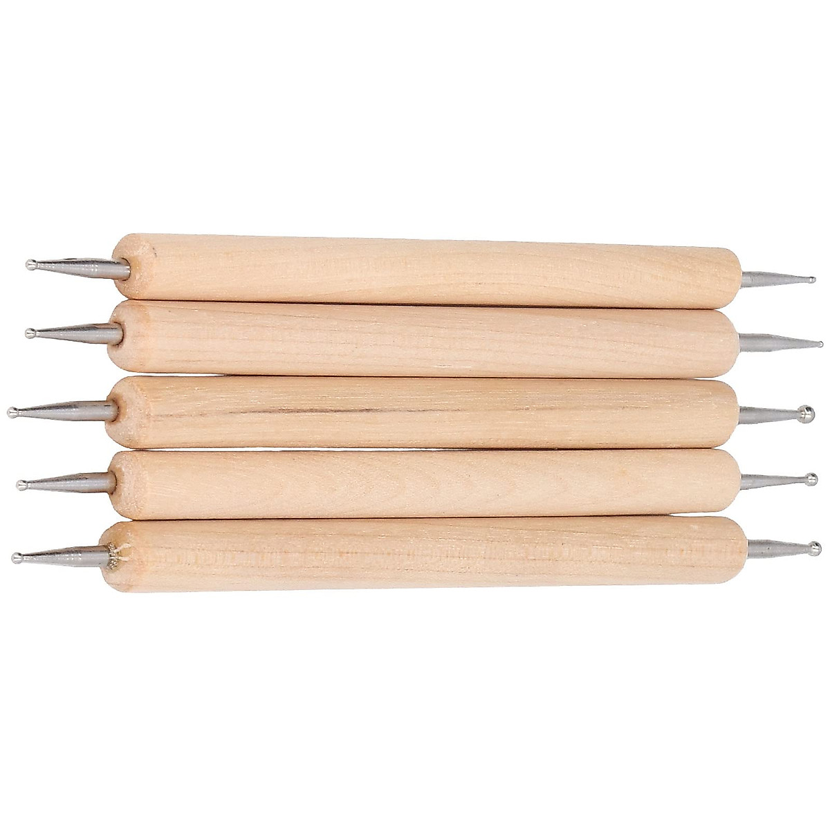 Double End Tracing Dotting Eraser Creasing Pen Dot Drill Pen Tool Beech Pens Set Piece Set Tool Tool Flower 5Pcs Fine Drill Pen for Pom Pencil Drill Pen Labels