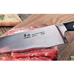 Cangshan TV2 Series 1020038 14C28N Swedish Steel Forged Chef Knife, 8-Inch