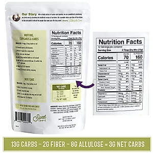 Sweet Logic Keto Baking Mix - Cinnamon Muffin - Gluten-Free - Dairy Free - Diabetic-Friendly - High Protein - Allulose - Stevia - Low Sugar - Low Carb - Quick 20-Minute Prep (1-2G Carbs Per Serving)