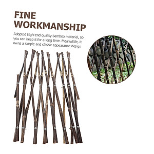 OFFSCH Corrosive Decorative Fence Screen for Garden Yard with Gate Stylish Outdoor Fence for Enhanced Privacy and Aesthetic Appeal