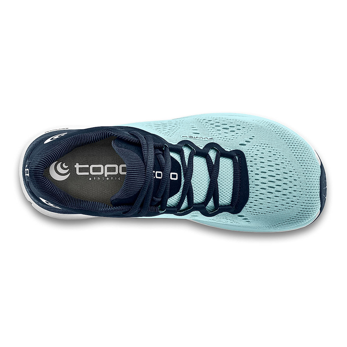 Topo Athletic Women's FLI-Lyte 4 Comfortable Cushioned Durable 3MM Drop Road Running Shoes, Athletic Shoes for Road Running, PowderBlue/White, Size 9
