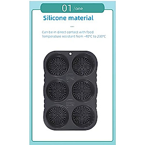 DRemdo Baking tools, household high-temperature hamburger molds, ovens, baking plates, bread molds