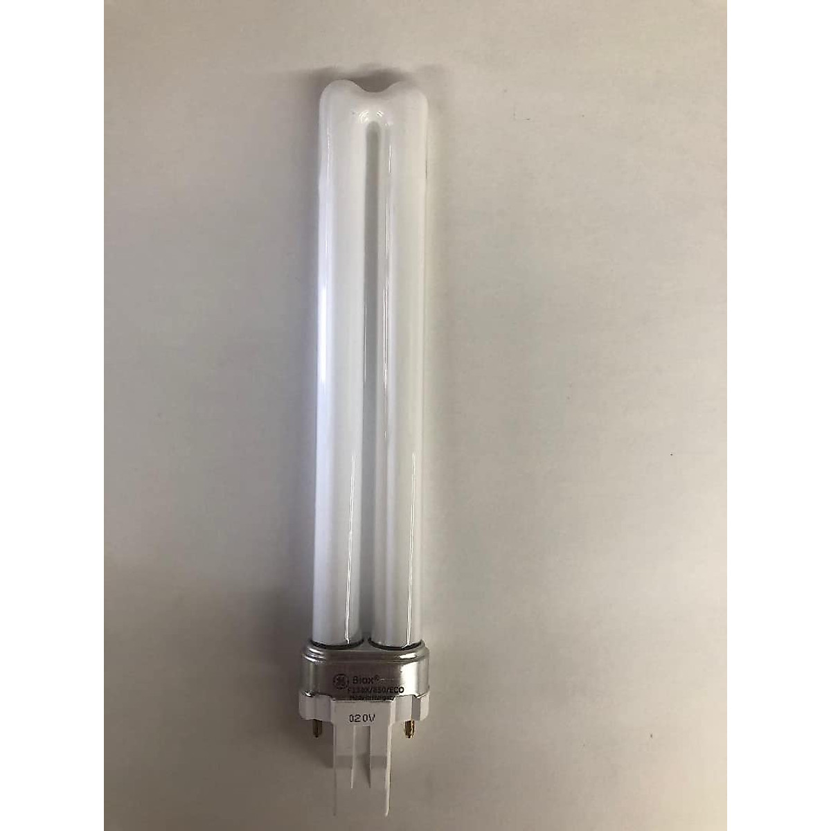 (case of 10) GE 97572 Ecolus Biax T4, F13BX/SPX50, 2 Pin GX23 Base, 5000K Color Temp, 13 watt, 784 lumen, plug-in compact fluorescent light bulb