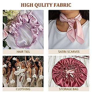 HOTGODEN Satin Fabric: 60" Wide 2 Yards,6 Yards Gold Solid Satin Fabric for Wedding, Bridal, Decoration, Fashion, Apparel Crafts