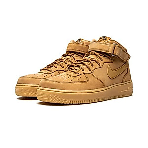 Nike mens Air Force 1 Mid '07 Shoes, Flax/Wheat-gum Light Brown, 10.5