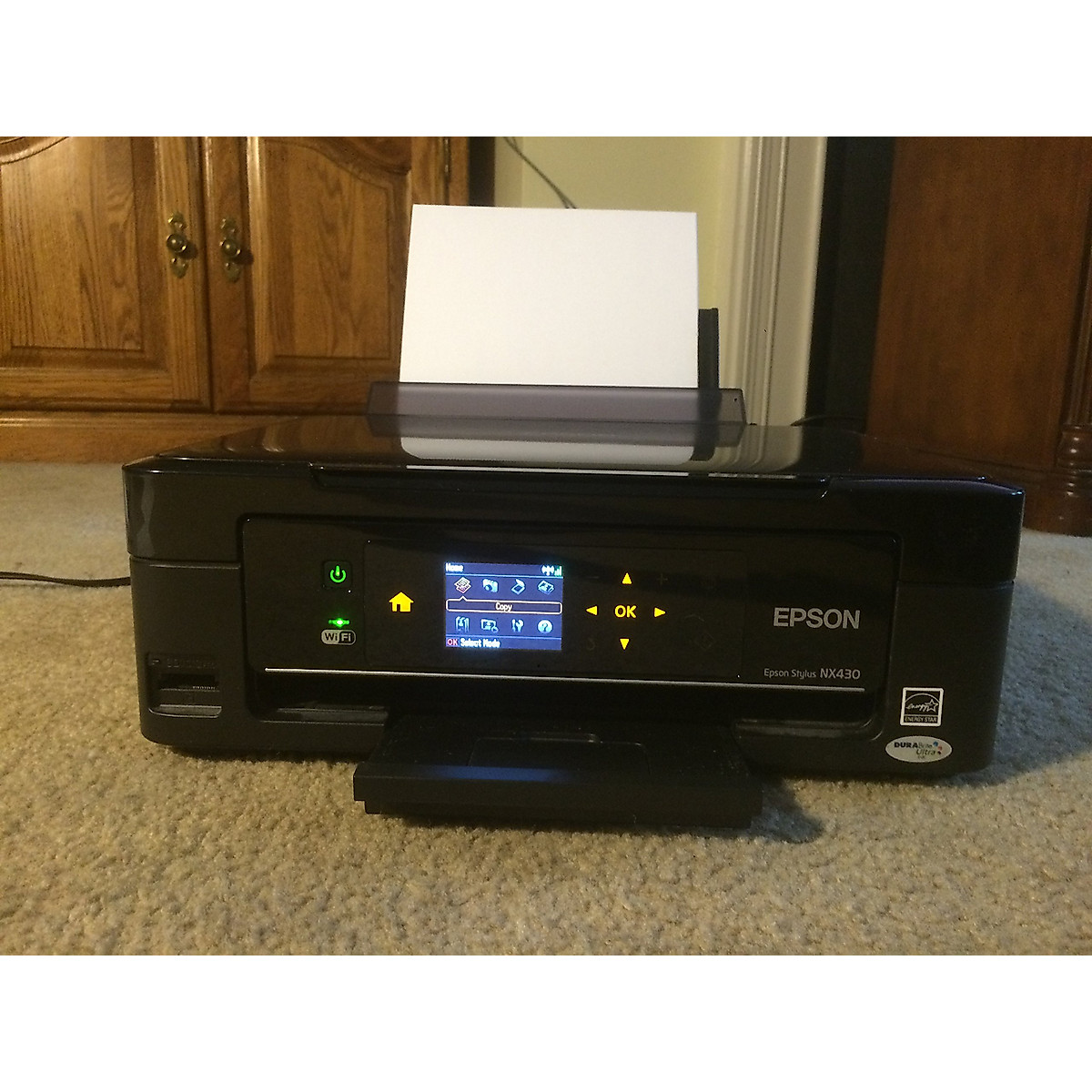 Epson Stylus NX430 Wireless All-in-One Color Inkjet Printer, Copier, Scanner (C11CB22201)