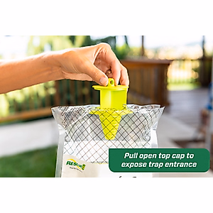 RESCUE! Big Bag Fly Trap – Disposable, Outdoor Use - 6 Traps