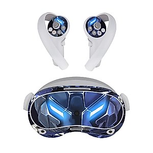 VR Headsets and Controllers Skins Stickers,PVC Sticker Protective Decal Accessories for PICO 4 (2)