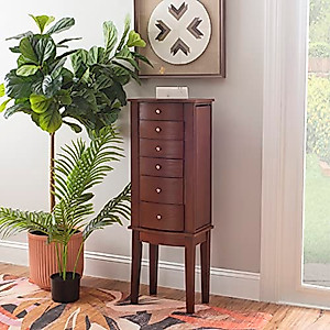 Powell Merlot Jewelry Armoire,