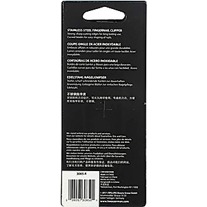 TWEEZERMAN Stainless Steel Finger Nail Clipper, 1 EA