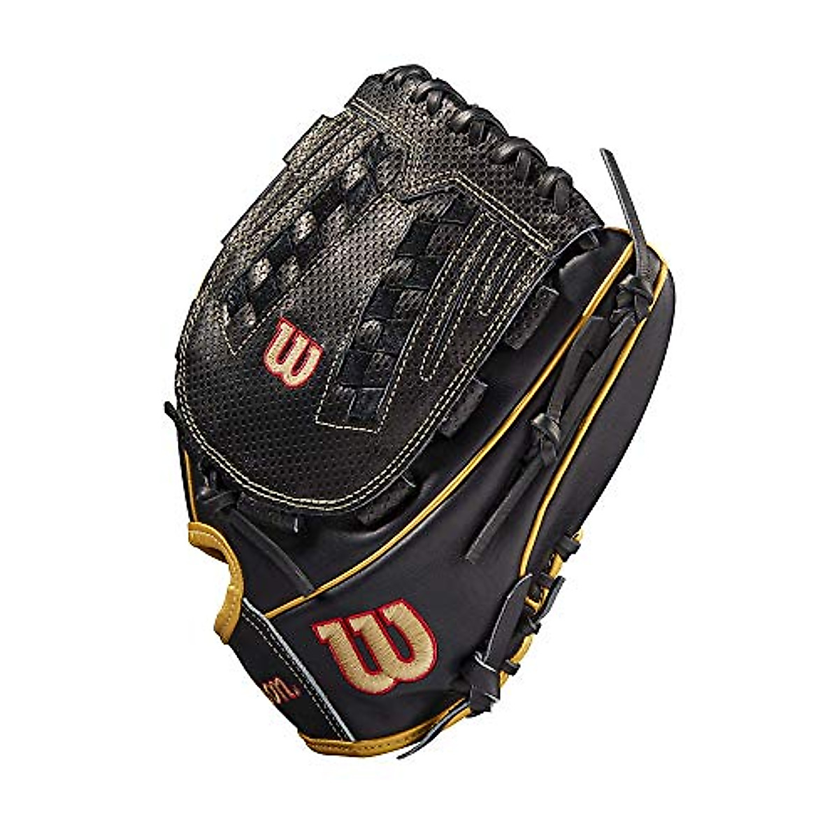 Wilson A2000 Spin Control Fastpitch V125 (Outfield) - Left Hand Throw,12.5",Black, Large, WBW100223125