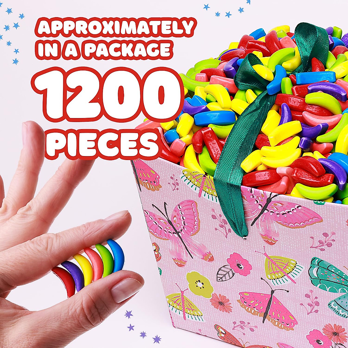 Bananas Runts Candy - 1200 psc 1.7 lb Hard Candy Bulk Gumball Machine Refills - Banana Candy for Cake Decorations Goody Bags Party Favors - Crazy Bananas Assorted Easter Basket Stuffers Pinata Candy