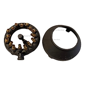 16 Tip Jet Burner with Iron Lid (Natural Gas) for Commercial Wok Range -128,000 BTU