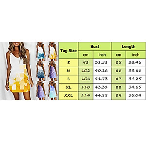 Dresses for Women 2023 Plus Size Women Summer Casual V Neck Strap Drawstring Waist Pocket Dress Geometric Pattern Casual Yellow