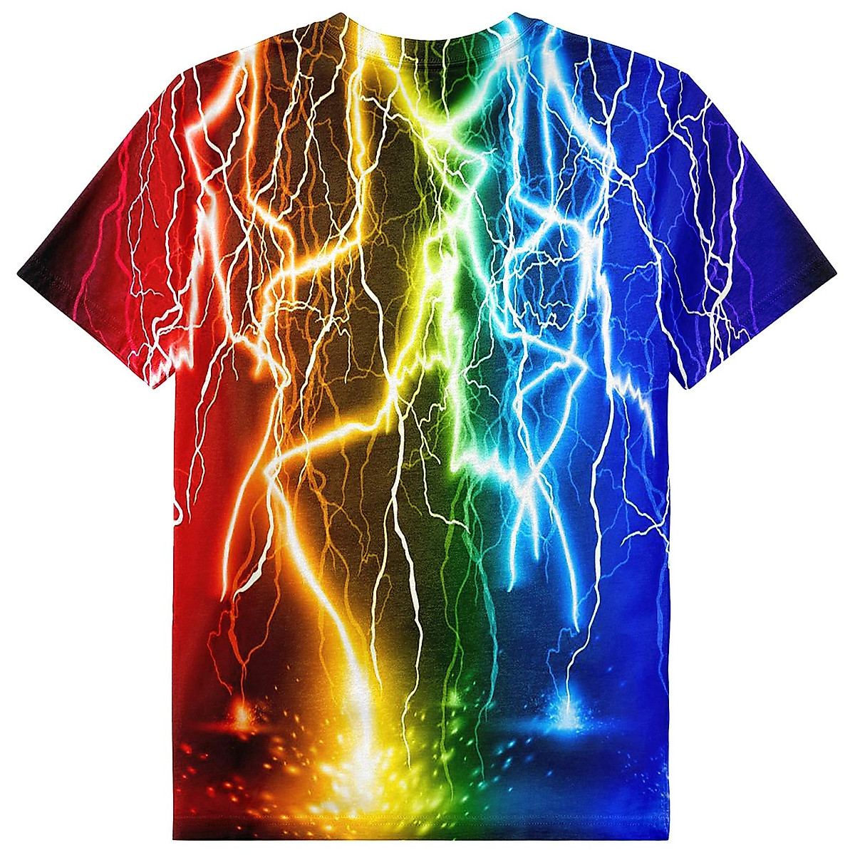 Asylvain Boys Girls Colorful Shirts Unisex Kids Tee Shirt 3D Print Cool Design Graphic Funny Tops T-Shirts Size 8-10 Years