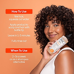 dpHUE Apple Cider Vinegar Hair Rinse, 2 oz - Shampoo Alternative, Scalp Cleanser & Post Workout Rinse - Removes Buildup & Sweat - Protects Natural Hair Oils