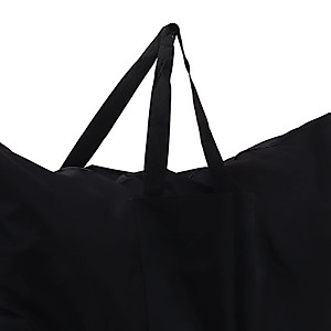 Black Canvas Art Portfolio Bag 38x26 Inch Large Capacity Artist Carrying Bag Carrying Storage Case for Poster, Sketching, and Drawing