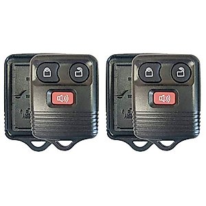 AutoKeyMax New Replacement for Ford Keyless Alarm Remote Shell Pad Key Fob Case ONLY 3 Button (2)