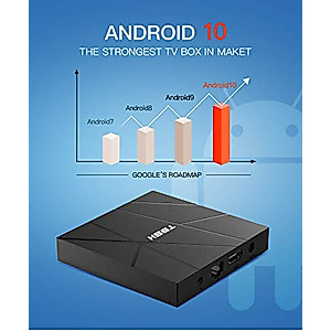 Android 10.0 TV Box, T95H Smart TV Box H616 Quad-core 1GB RAM 8GB ROM Support 2.4G WiFi HDMI 3D H.265 6K HD 10/100M Ethernet Android Box Set Top TV Box