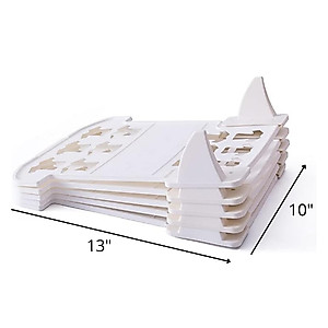 SIAM'S Closet Organizer Set and Shirt Folder, Creative Clothes Organizer Set (5 PCS) Closet Storage Travel Clothes Organization System Folding Board Home ,T-Shirt Storage for Closet