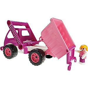 ksmtoys Lena Eco Active Princess Pink Dump Truck is a Eco Friendly BPA and Phthalates Free Green Toy Manufactured from Premium Grade Resin and Wood