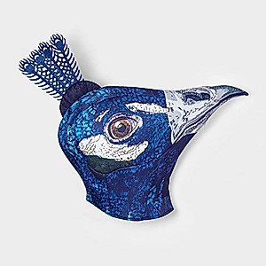 Soft Peacock Mascot Throw Over Head with Mesh Panels Bird Look Adult One Size Fits Most