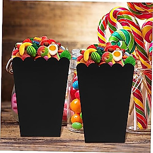 BESTonZON 50pcs Popcorn Boxes Popcorn Popcorn Box Candy Gift Box Disposable Food Containers Cookie Gift Boxes Popcorn Buckets for Theater Popcorn Treat Boxes Movie Night Snack Trays Mini